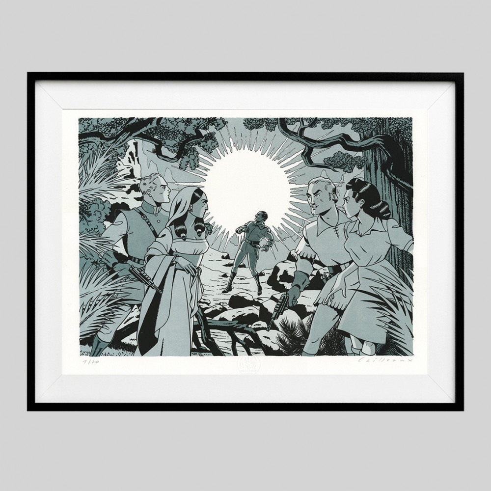 La Flèche Ardente, Christian Cailleaux, Anthèse, Draeger, lithographie ...