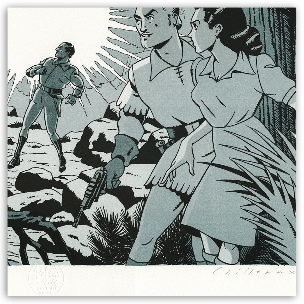 La Flèche Ardente, Christian Cailleaux, Anthèse, Draeger, lithographie ...