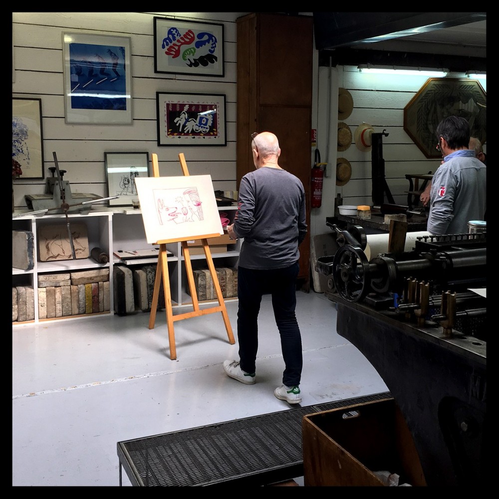 Pat Andrea, Anthèse, Nicolas Draeger, lithographie, estampes